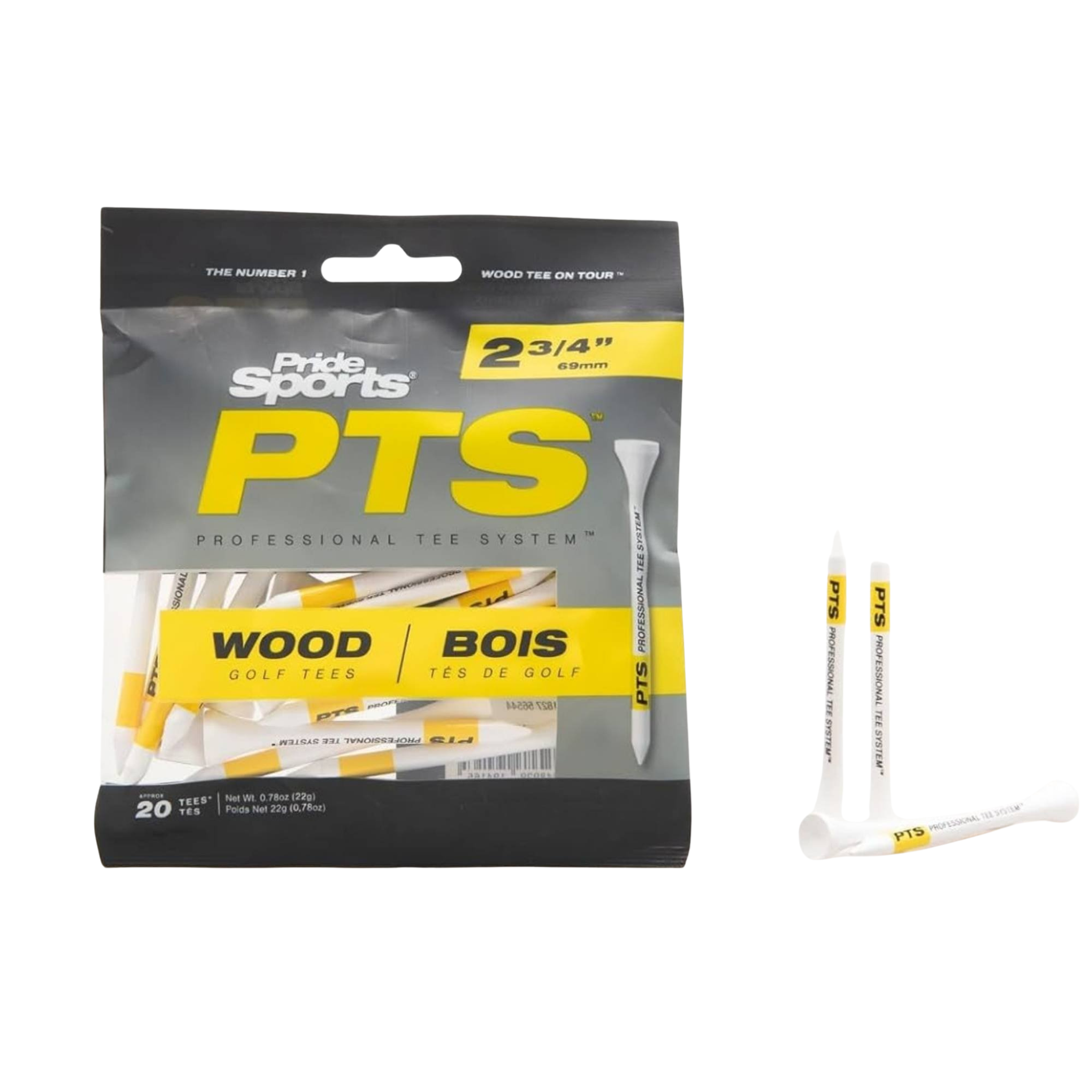 Pride Wooden Golf Tees | Classic Feel + Colour-Coded Heights